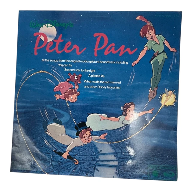 WALT DISNEY'S PETER Pan Original Motion Picture Soundtrack LP Vinyl ...