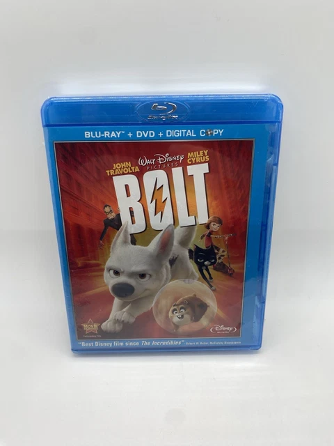 DISNEY BOLT BLU Ray DVD Digital Copy Sealed Brand New Miley Cyrus John ...