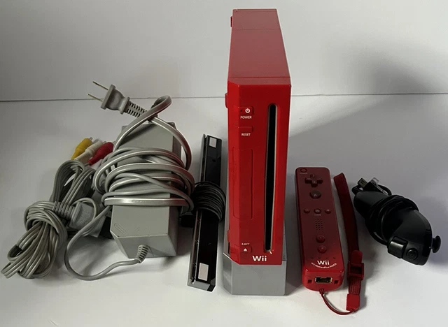 NINTENDO WII CONSOLE 25th Anniversary Limited Edition Red Super Mario ...