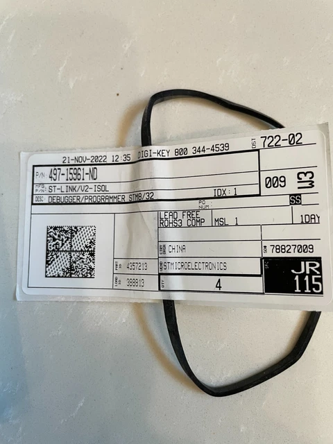 St Linkv2 In Circuit Debuggerprogrammer For Stm8 And Stm32 Microcontrollers £078 Picclick Uk