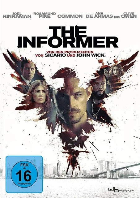 THE INFORMER (DVD) Joel Kinnaman Rosamund Pike Ana de Armas Clive Owen ...
