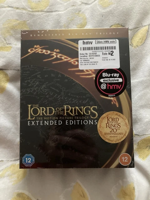 LORD OF THE Rings Extended Remastered Blu Ray Trilogy Boxset New Sealed ...