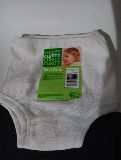 VINTAGE NOS CURITY Diapers Gauze tarry pant 4t 33-38lb Baby Diaper ...