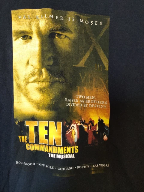THE TEN COMMANDMENTS The Musical Herren T-Shirt Gr. XL Val Kilmer EUR ...