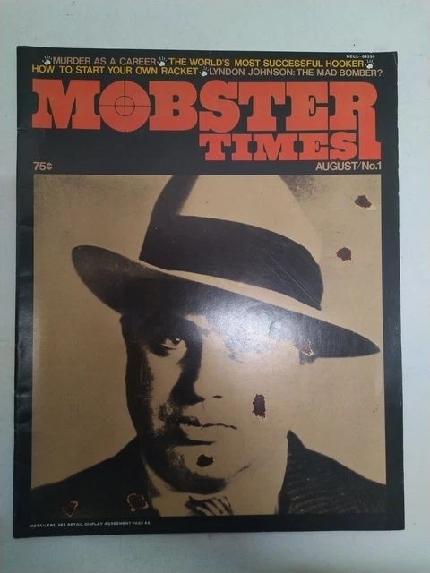 VINTAGE AUG 1972 MOBSTER TIMES Magazine #1 Mafia Gangster Al Capone ...