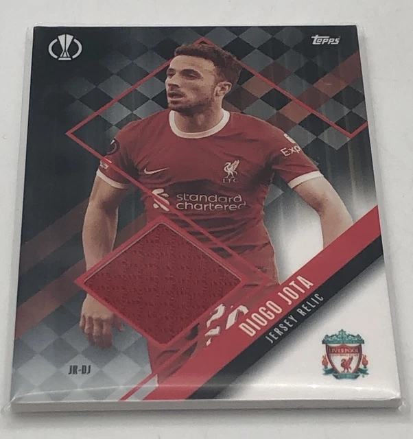 DIOGO JOTA LIVERPOOL Jersey Relic Match Attax Extra 2023-24 Champions ...