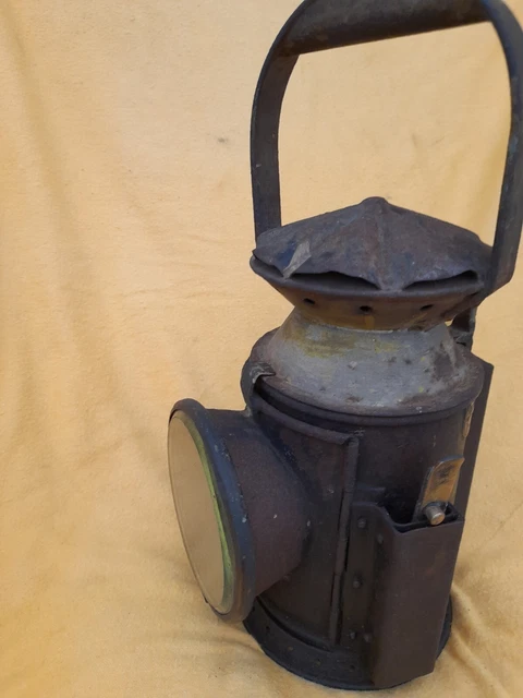 WW2 BRITISH ARMY 3 ASPECT Signal /Railway Lamp 1940 MISSING THE BURNER ...