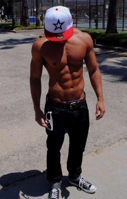 Shirtless Male Muscular Jock Beefcake Pumped Muscle Jock Abs Photo 4x6