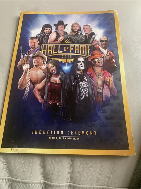 2016 WWE HALL of Fame Induction Ceremony Program Book Wrestlemania ...