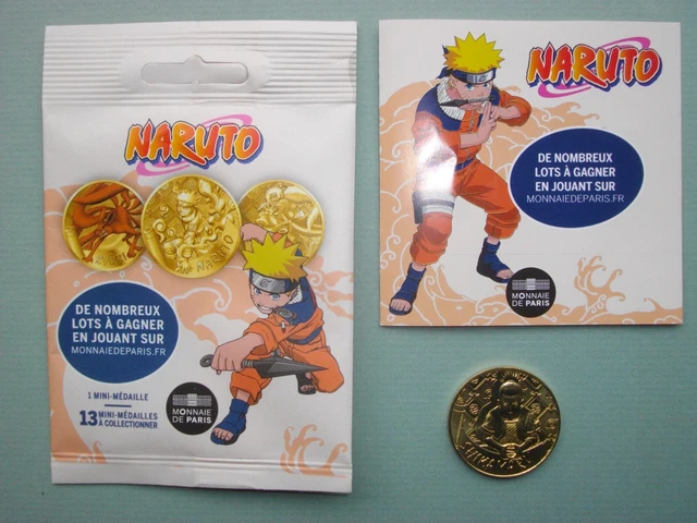 NARUTO &SHIKAMARU& MINI médaille manga 2023 - pochette surprise Monnaie ...