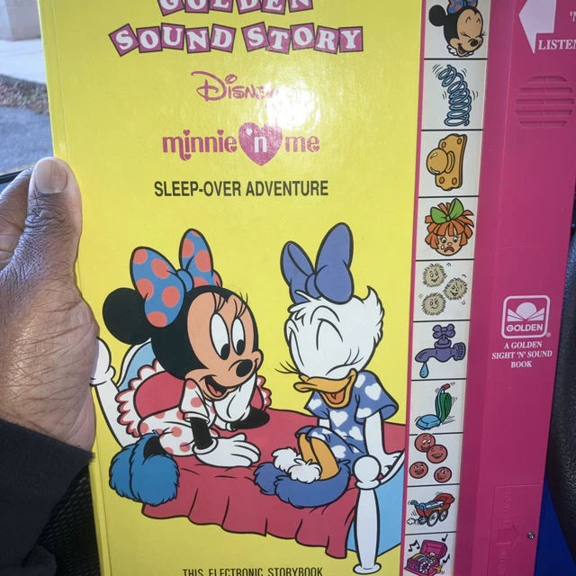 GOLDEN SOUND STORYBOOK Disney Minnie n Me Sleep Over Electronic Book ...