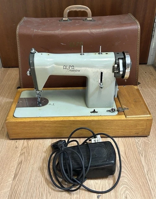 ALFA SHEERLINE SEMI Industrial Electric Sewing Machine with Case £24.95 ...
