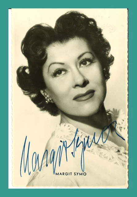 MARGIT SYMO | Schauspielerin | Original-Autogramm auf KuB-Starpostkarte ...