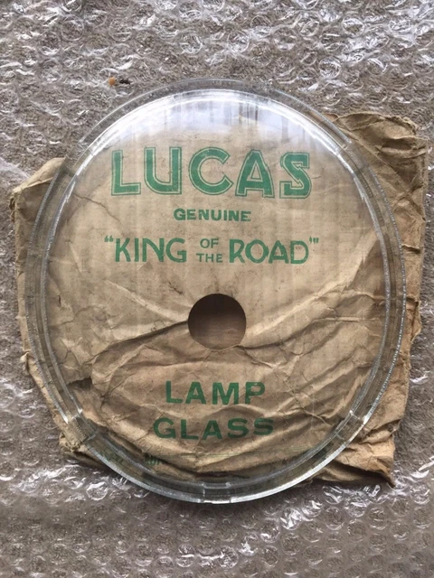 VINTAGE ORIGINAL LUCAS Morris 8 Series E Headlamp Headlight Oval Lens ...