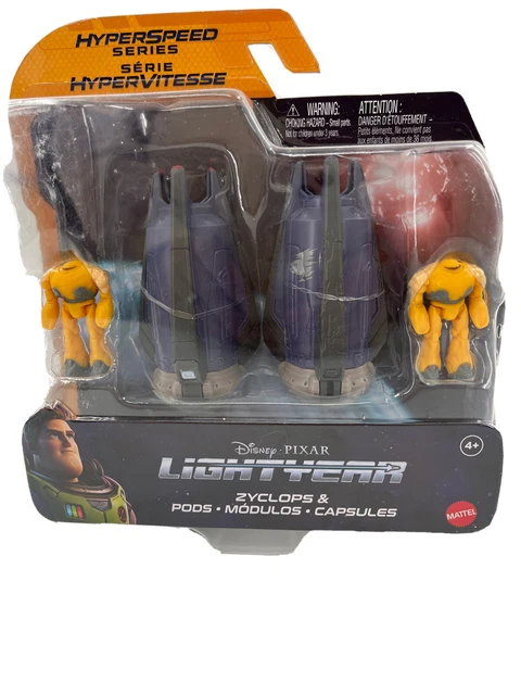 DISNEY PIXAR LIGHTYEAR Movie Zyclops & Pods Hyperspeed Series Mattel ...