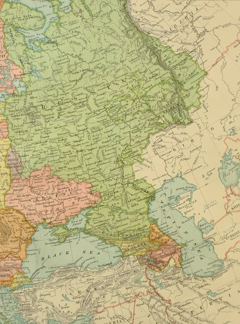1922 MAP EUROPE British Isles Spain Italy Sweden Greece Germany Ukraine ...