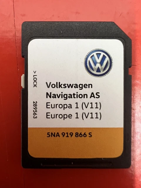 VW SAT NAV SD AS Card Genuine 5NA919866S Map EUROPE UK V11 Discover ...