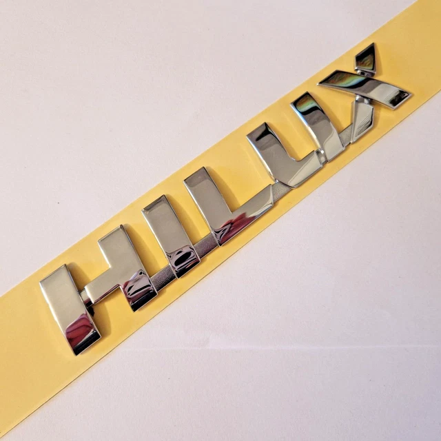 BIG SIZE GENUINE Toyota Hilux Car Badge Emblem Logo Chrome 4X4 2011 ...