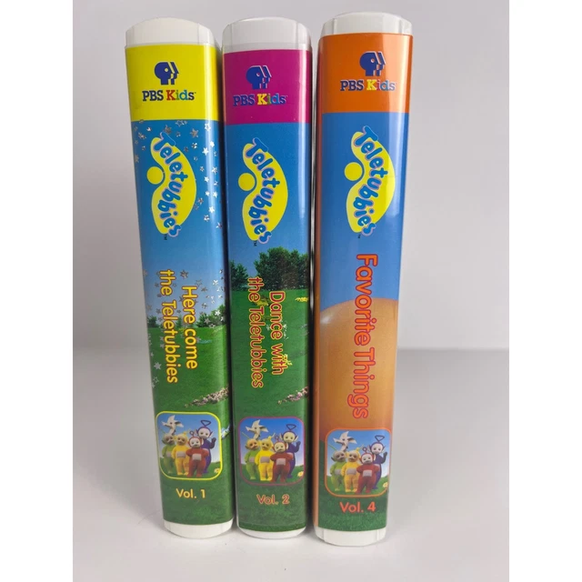 PBS KIDS TELETUBBIES VHS Lot Volumes 1 2 4 Childrens Educational TV ...