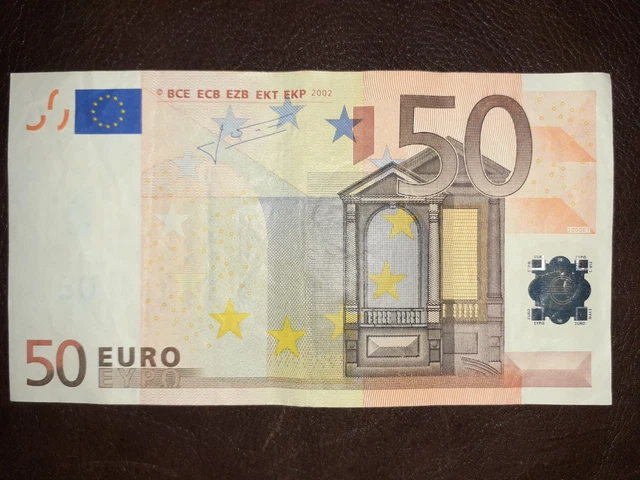 2002 RARE ITALIAN (S series) 50 euro note £57.88 - PicClick UK
