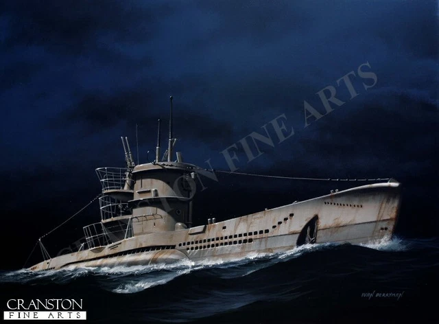 ORIGINAL PAINTING GERMAN WW2 Submarine Type VIIC U-boat, U-997 £1,300. ...