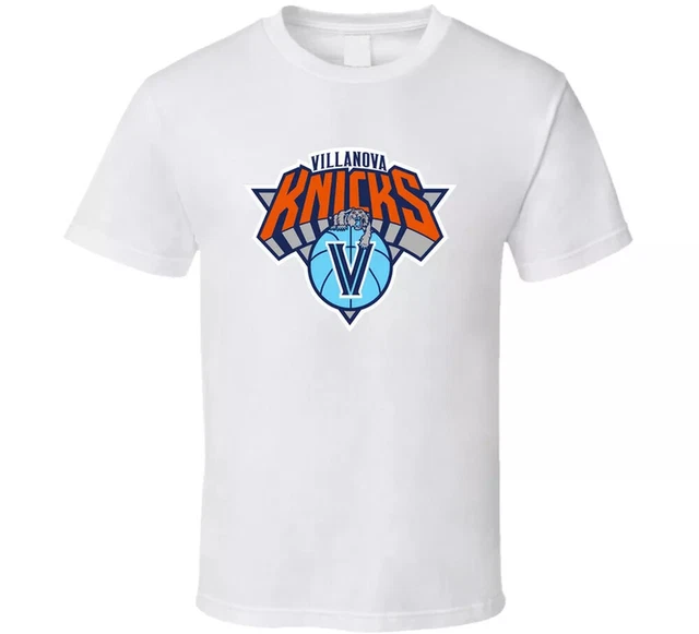 VILLANOVA KNICKS NEW York Mashup Parody Basketball T-Shirt £6.52 ...