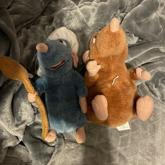 DISNEY PIXAR RATATOUILLE Remy Rat Plush Doll Stuffed Animal Toy Figure ...