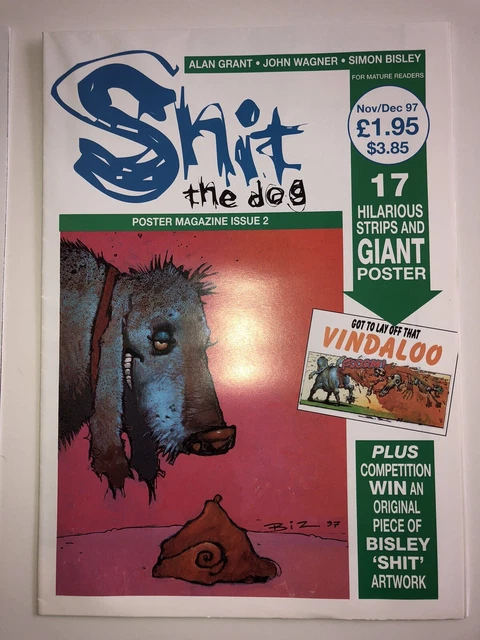 SHIT THE DOG Poster Magazine #1-3 (Grant, Wagner, Bisley) SIGNED, RARE ...