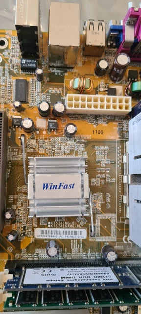 AMD64 SEMPRON 2200, Foxconn Winfast K7S741MG Motherboard IDE AGP 1.5GB ...