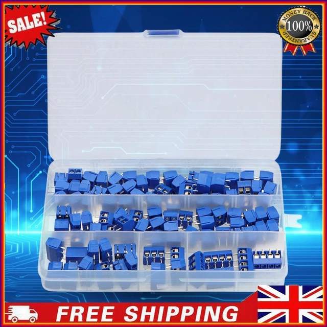 100PCS KF301-2P/3P/4P SCREW Terminal Block Connector for Breadboard PCB ...