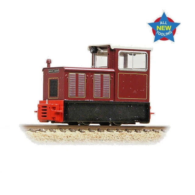 BACHMANN 392-027 ,009 scale, BAGULEY-DREWRY 70HP DIESEL LINED CRIMSON £ ...