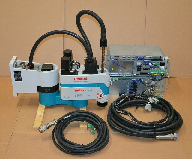 BOSCH REXROTH SWIVEL arm robot turbo SCARA SR4 plus + control unit ...
