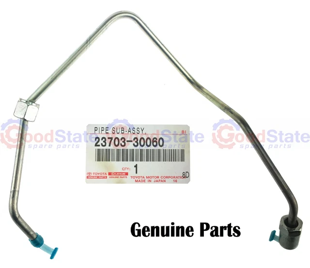 GENUINE TOYOTA HILUX KUN16 1KD 3.0 Diesel Injector No.3 Fuel Load Pipe ...