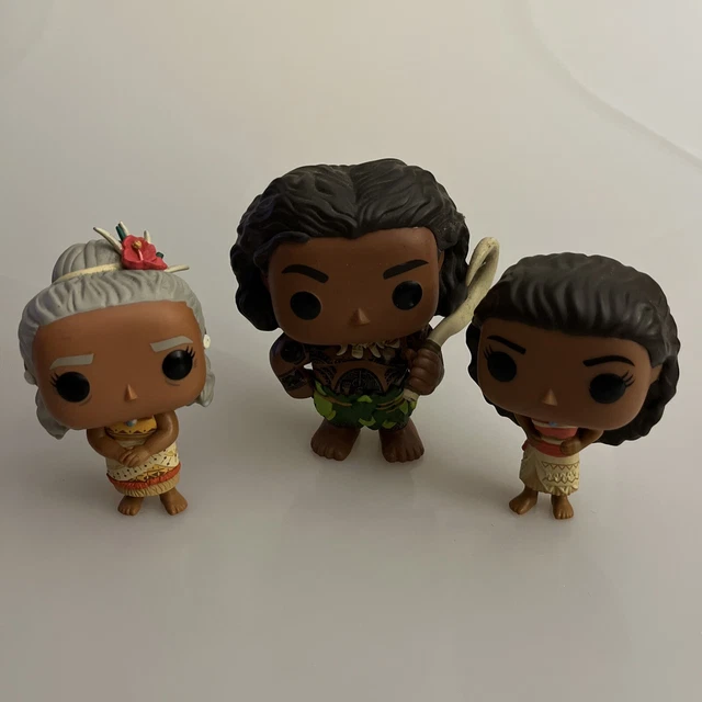 FUNKO POP VINYL Movies Moana Maui Grandma Tala Figures 214 418 No Boxes ...