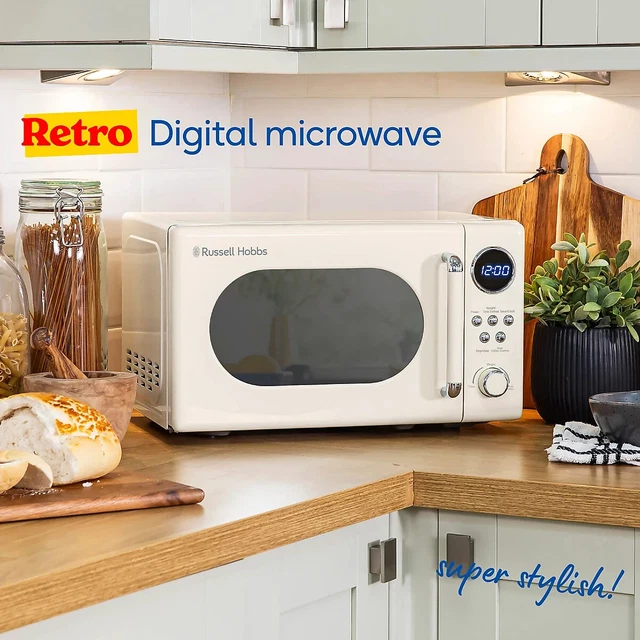 RUSSELL HOBBS RHM2044C 20L 800W Digital Microwave - Cream. BRAND NEW ...