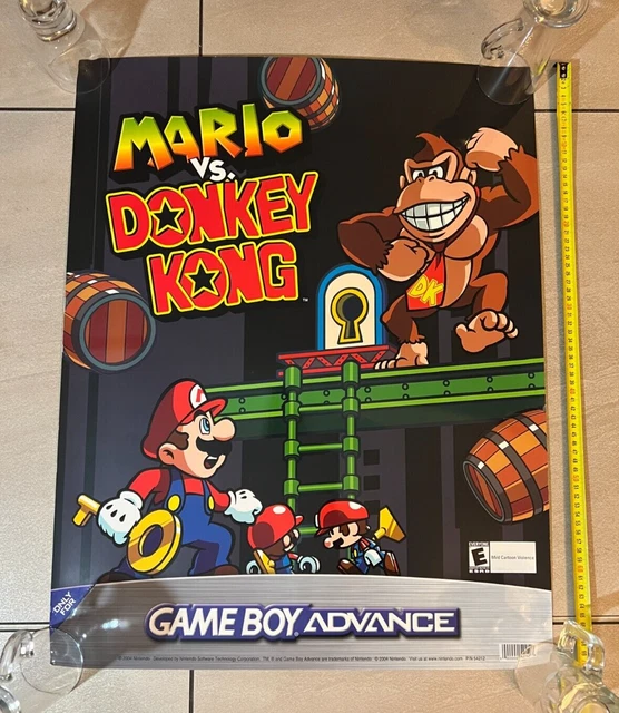 POSTER : MARIO VS Donkey kong r - PLV Display Promo Nintendo Gameboy ...