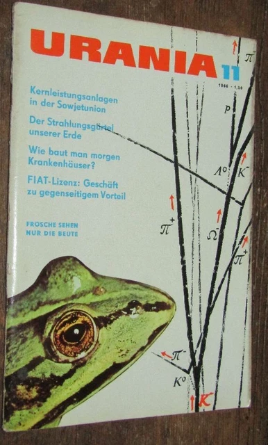 ZEITSCHRIFT URANIA WISSEN + Leben 11/1966 FIAT- Fabrik UdSSR Krankenhaus Zukunft EUR 3,80 ...