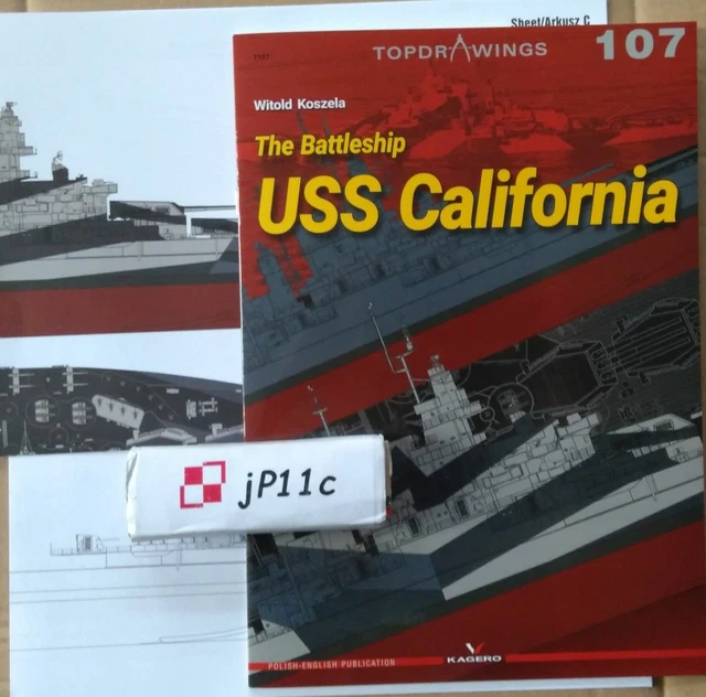 THE BATTLESHIP USS California - TopDrawings, KAGERO *N*E*W* £9.35 ...