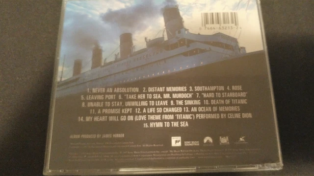 THE TITANIC MOTION Picture Soundtrack (1997) James Horner Celine Dion $10.00 - PicClick CA