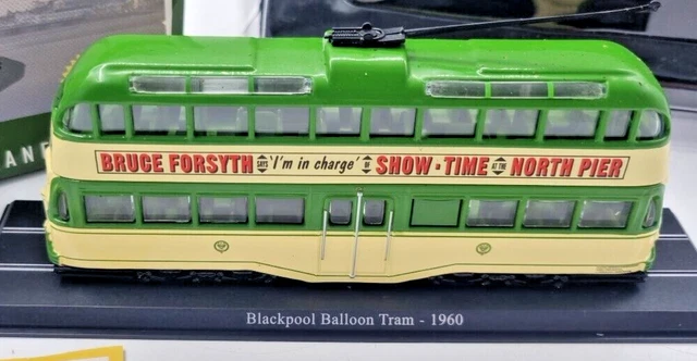 ATLAS BLACKPOOL BALLOON Tram Model Collectable 1/76 Scale x1 LOT YAE252 ...