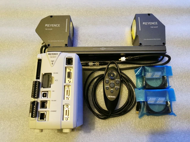 KEYENCE HIGH-SPEED 2D Optical Micrometer TM-3001P / TM-040 Sensor Head ...