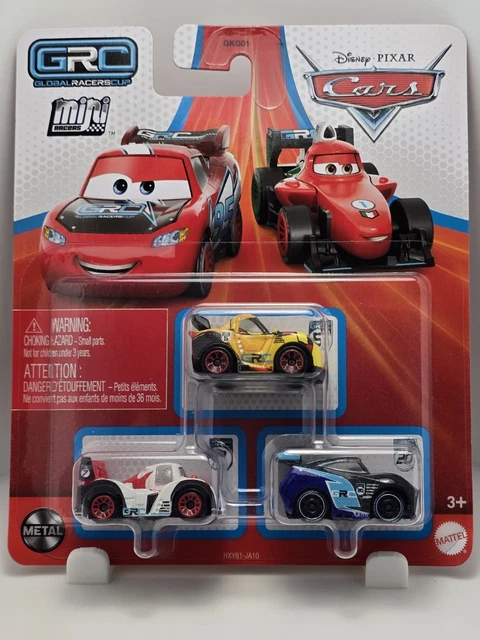 DISNEY CARS MINI Racers Grc 3 Pack-Jackson Storm,Shu Todoroki & Miguel ...