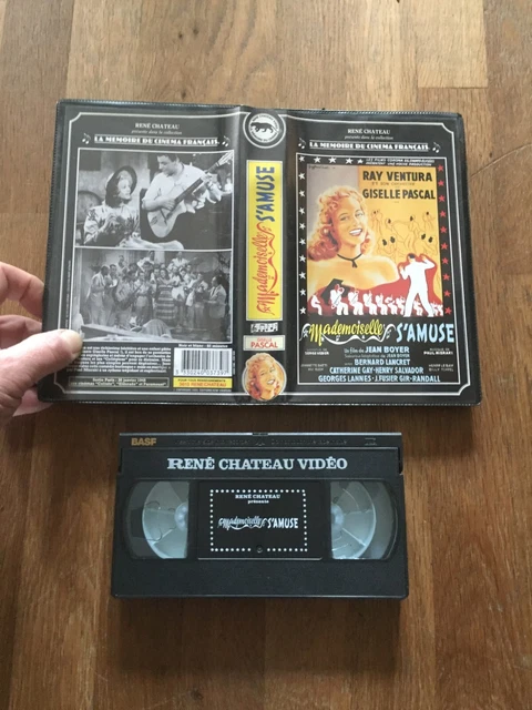 CASSETTE VIDEO VHS CINEMA RENE CHATEAU MADEMOISELLE S AMUSE ray ventura EUR 7,00 - PicClick FR