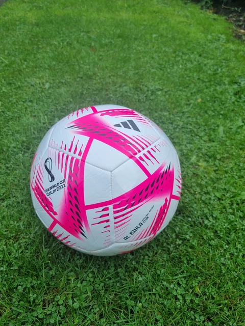 ADIDAS FIFA WORLD Cup 2022 Al Rihla Club Football Size 5 - White/Pink £ ...
