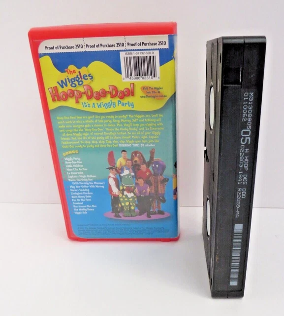 The Wiggles Hoop Dee Doo Its A Wiggly Party Vhs 2001 16 Songs Free 6241