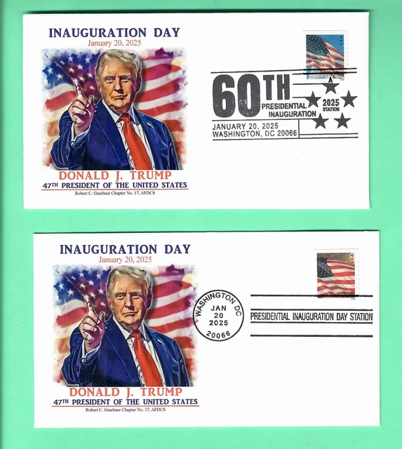 DONALD J. TRUMP 2025 60th PRESIDENTIAL INAUGURATION GRAEBNER SET/2 ...