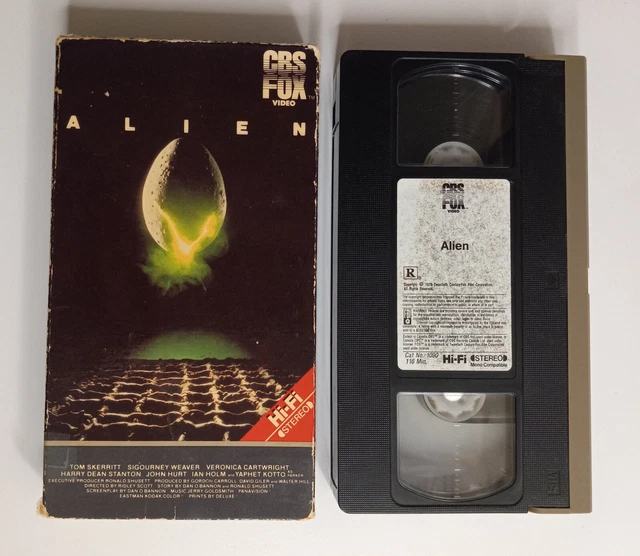 ALIEN (VHS, 1984) CBS/FOX Video Red Label Hi-Fi - Horror Sci-fi £8.91 ...