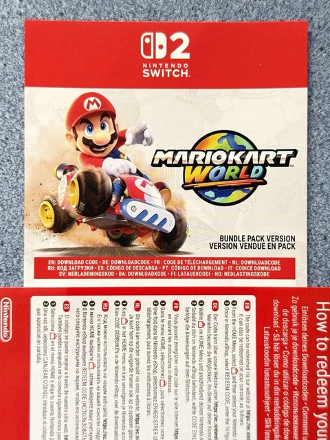 MARIO KART WORLD - Nintendo Switch 2 - Official eShop Code £57.92 ...