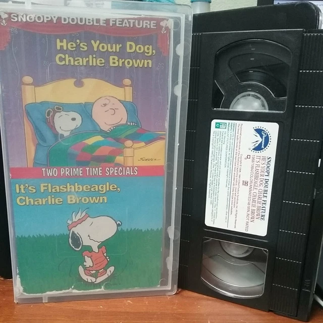 SNOOPY DOUBLE FEATURE He's Your Dog, Charlie Brown (Vhs,1984) Clam ...
