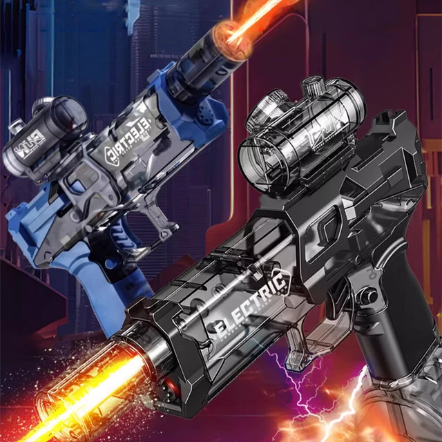 ULTIMATE BATTLE BLASTER 500ml Electric Water Gun with Realistic Gun ...
